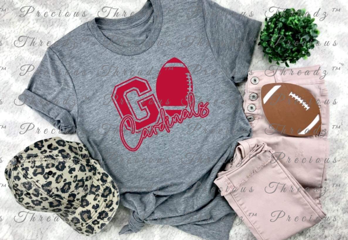 INSTANT Download - Cardinals Football, Solid Fill, Football, Cardinals ...