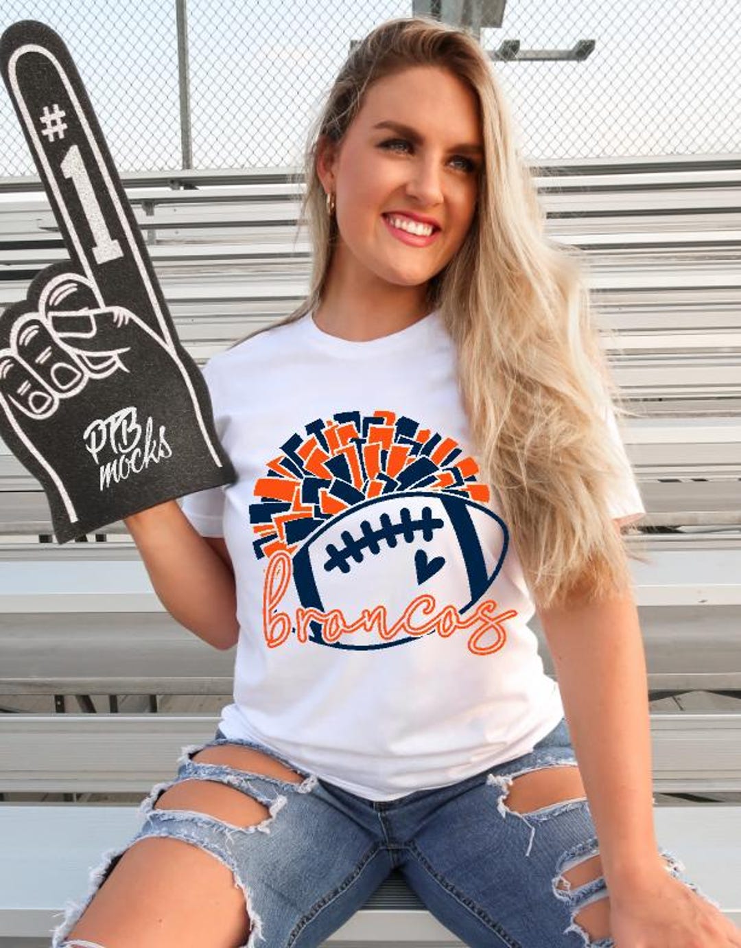 INSTANT Download - Broncos Football and Cheer Smooth Style, Football ...