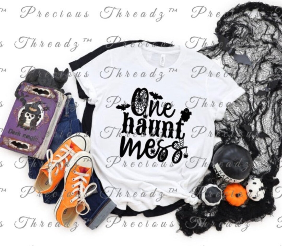 INSTANT Download - One Haunt Mess | #momlife | Humourous Tee Design ...