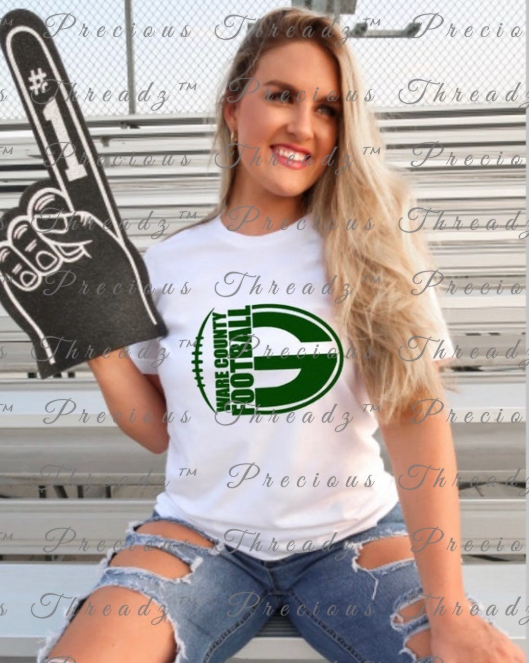 SCREEN PRINT | Ware County Football, Gators, Cheer, Football, Grunge ...