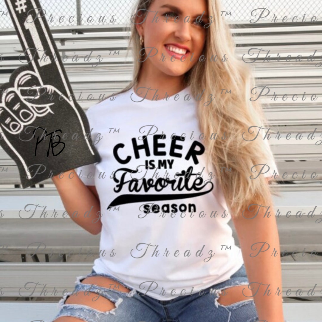 SCREEN PRINT | Cheer is My Favorite Season | Cheerleader | Cheerleading ...