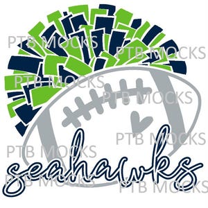 INSTANT Download - Seahawks, 3 Color, Cheer, Football, Grunge, Football ...