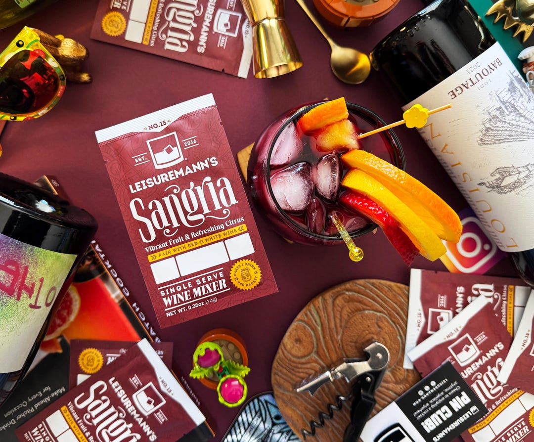 Sangria Single Serve Cocktail or Mocktail Mixer Pack - Etsy