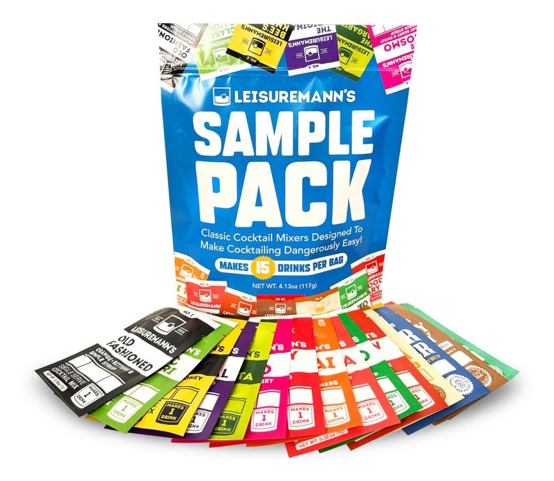 Cocktail or Mocktail Mixer Sample Pack: 15 Classic Flavors - Etsy