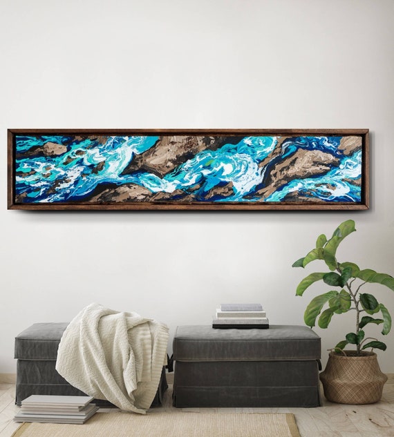 Cottagecore Ocean Painting. Alberta Landscape. Nature Wall Art | Etsy