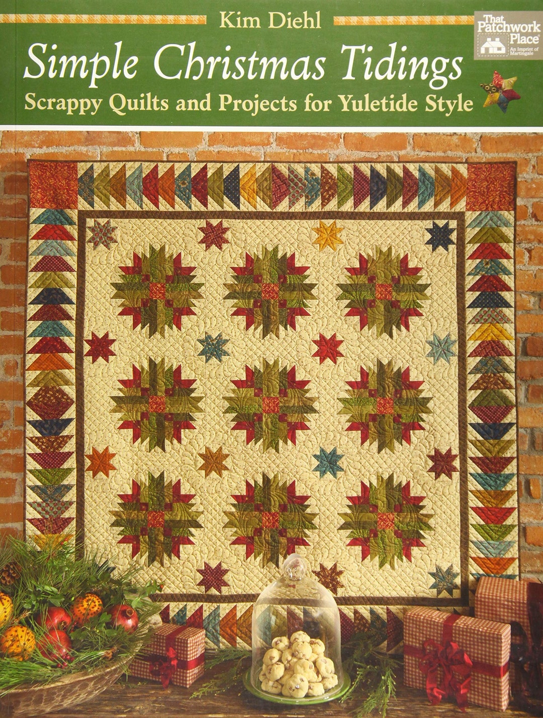 Simple Christmas Tidings Quilt Pattern Book Kim Diehl Scrappy Quilts and Projects for Yuletide ...