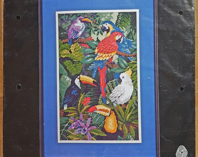 Dimensions Needlepoint Kit ''parrots and Toucans - Etsy
