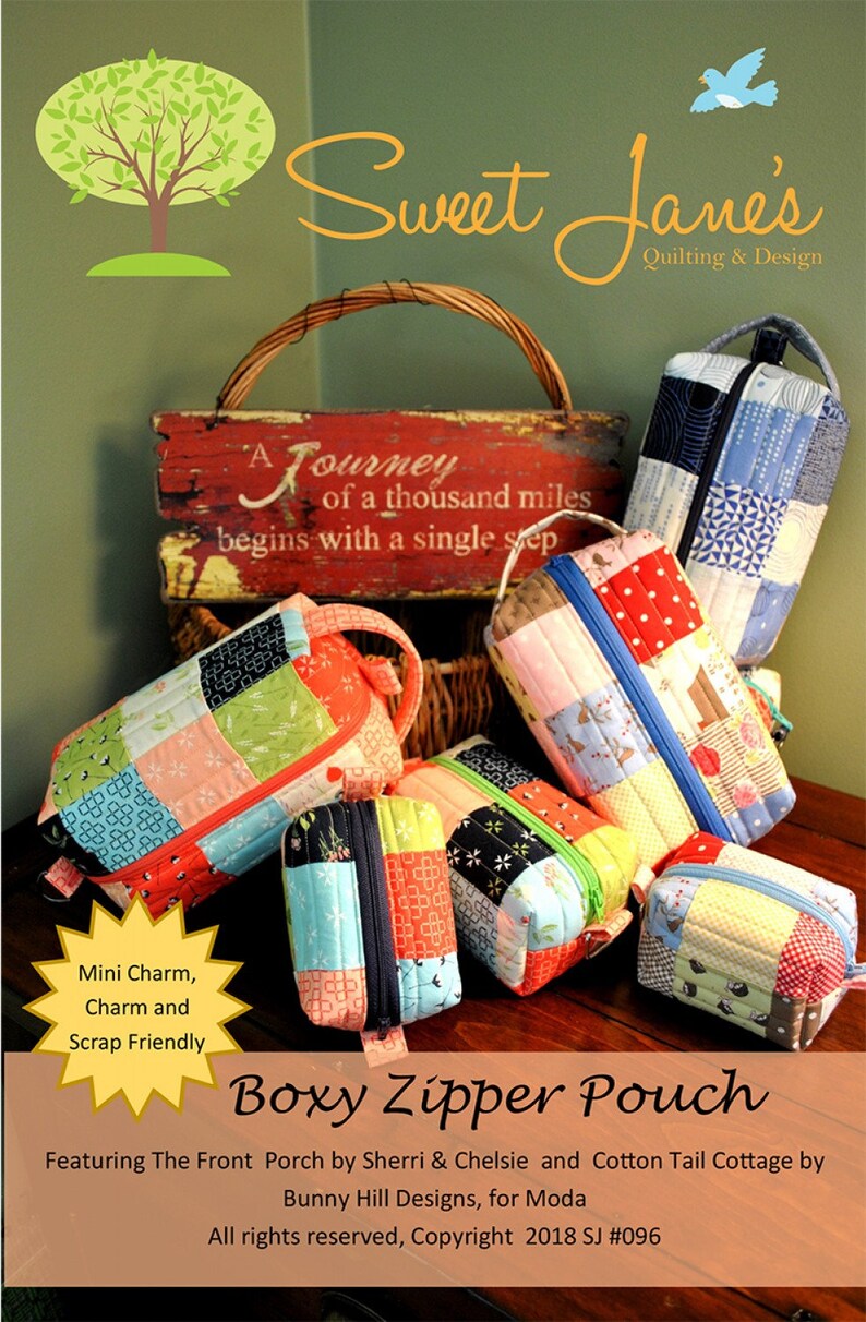 Boxy Zipper Pouch Charm Pack Friendly Pattern by Sweet - Etsy