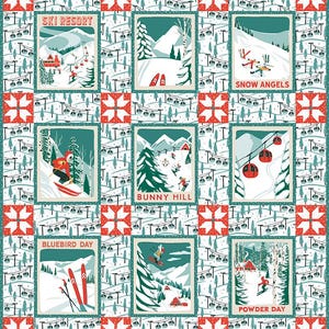 Ski Trip Quilt Pattern Frannie B Quilt Co 55.5 X 63 Panel Quilt Pattern ...