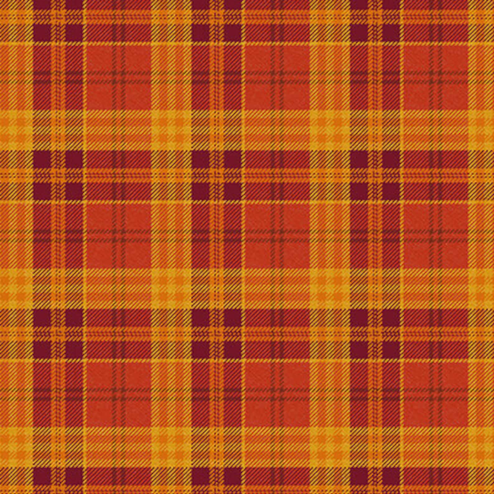 Kim Diehl Scrappenstance Flannel - Orange - Reds - Yellow - Build Your ...