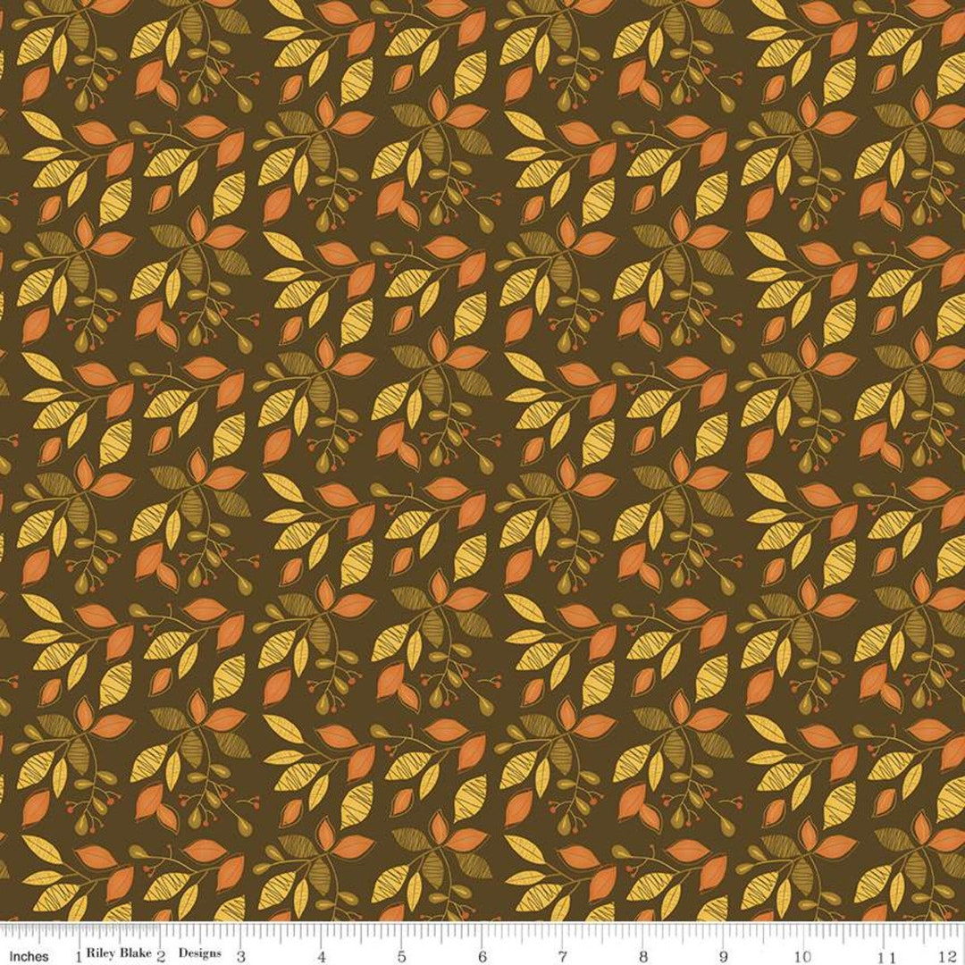 Adel in Autumn - Leaves Chocolate - C10822 - BTHY - Etsy