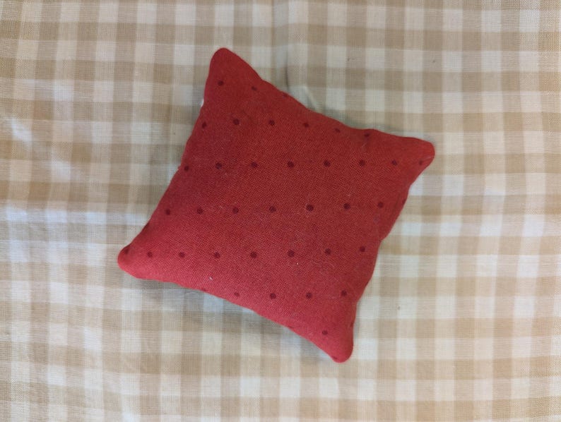 Red and Blue Quilted Pincushion - Etsy