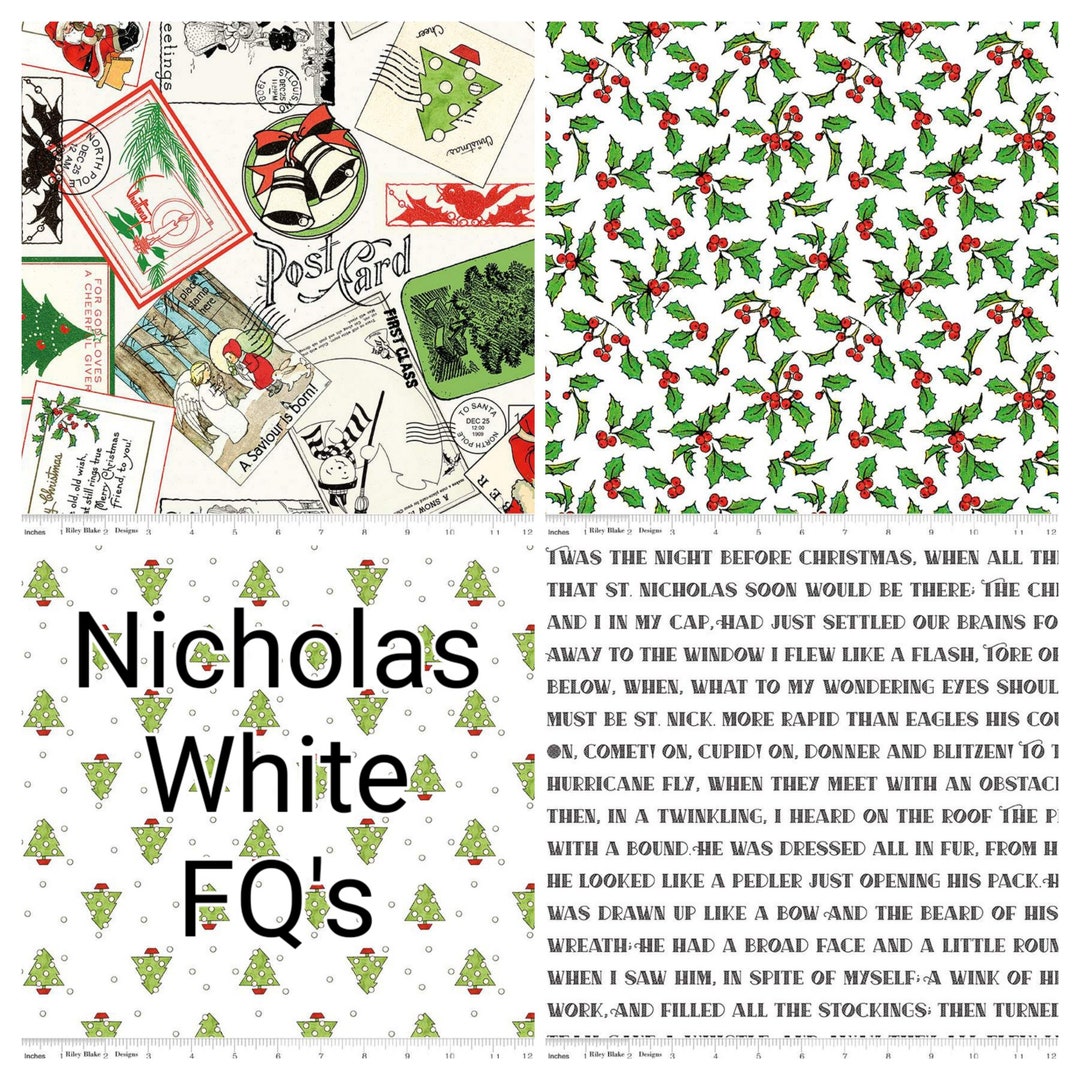 Nicholas White Fat Qtrs - Build Your Own FQ Bundle - J. Wecker Frisch ...