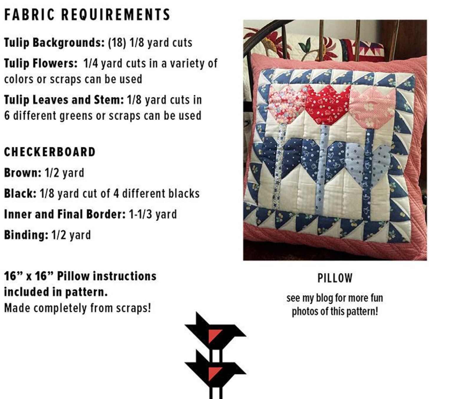 Tulip Crush Quilt Pattern by Laugh Yourself Into Stitches - 54" X 72 ...