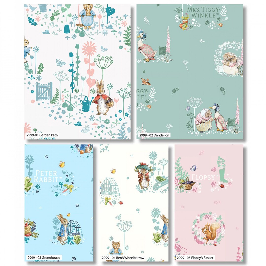 Peter Rabbit - Build Your Own Fat Quarter Bundle - Peter's Garden - Etsy