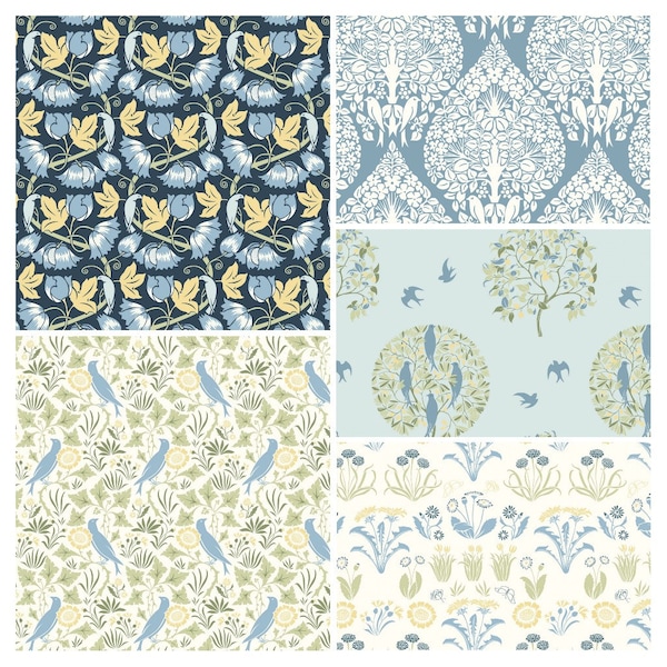Voysey Fabric - Etsy