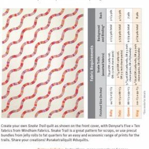 Snake Trail Quilt Pattern by Denyse Schmidt Quilts Baby to - Etsy