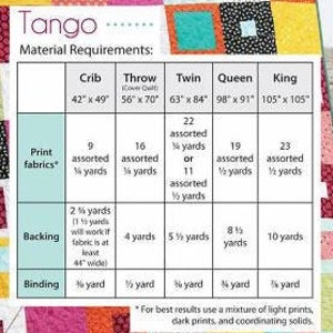 Tango Quilt Pattern Crib to King Size Quilts Cluck Cluck Sew beginner and Fat Quarter Friendly ...