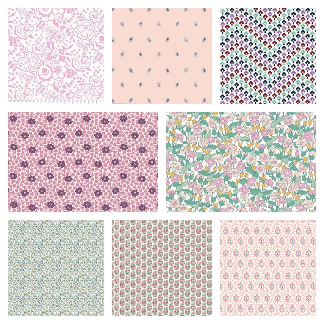 Liberty Pastels - Build Your Own Fat Quarter Bundle - Pink and Lavender ...