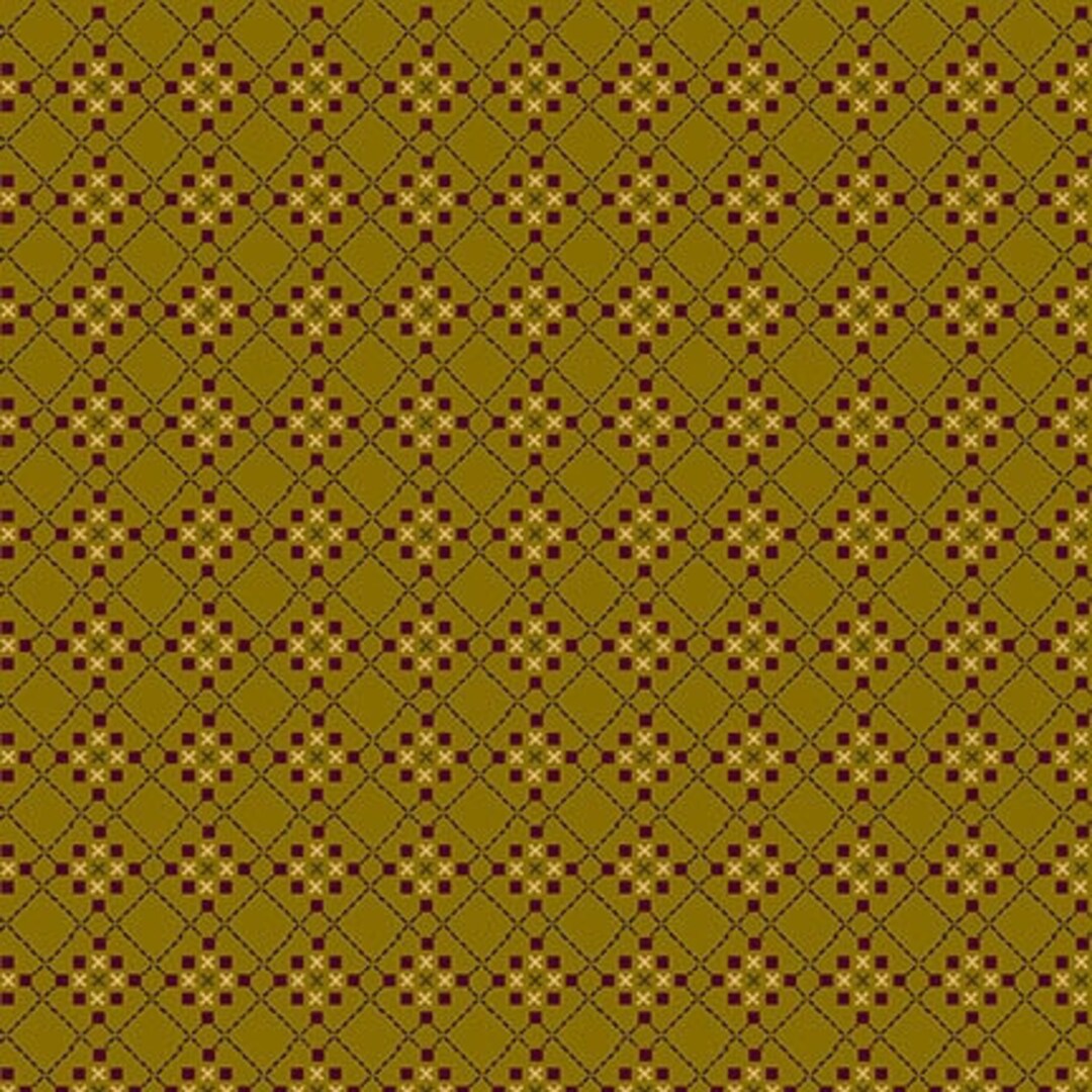 Cross Hatch Boxes - Olive - by the Half Yard - Scraps of Kindness by ...