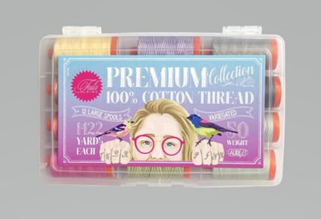 Tula Pink Premium 100% Cotton Aurifil Variegated Thread Collection - 12 ...