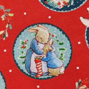 Scallop Badges Peter Rabbit - by the Half Yard - Hoppy Holidays - 3262 ...