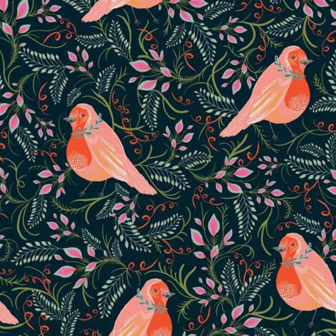 Red Robin Jolly Robins by Bethany Salt for the Craft Cotton Company by ...