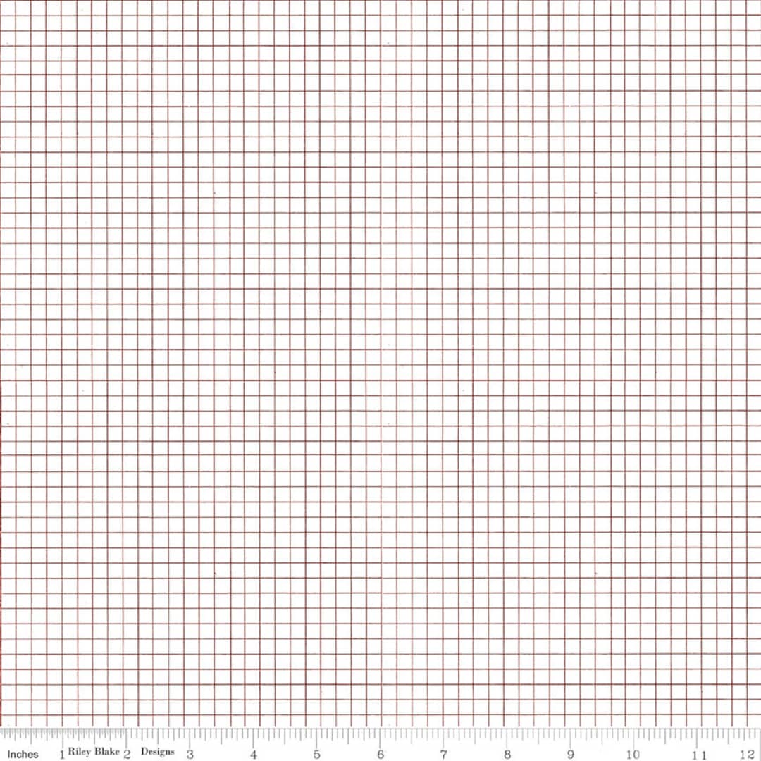 Sew Journal - Graph Paper White - by the Half Yard - J Wecker Frisch ...