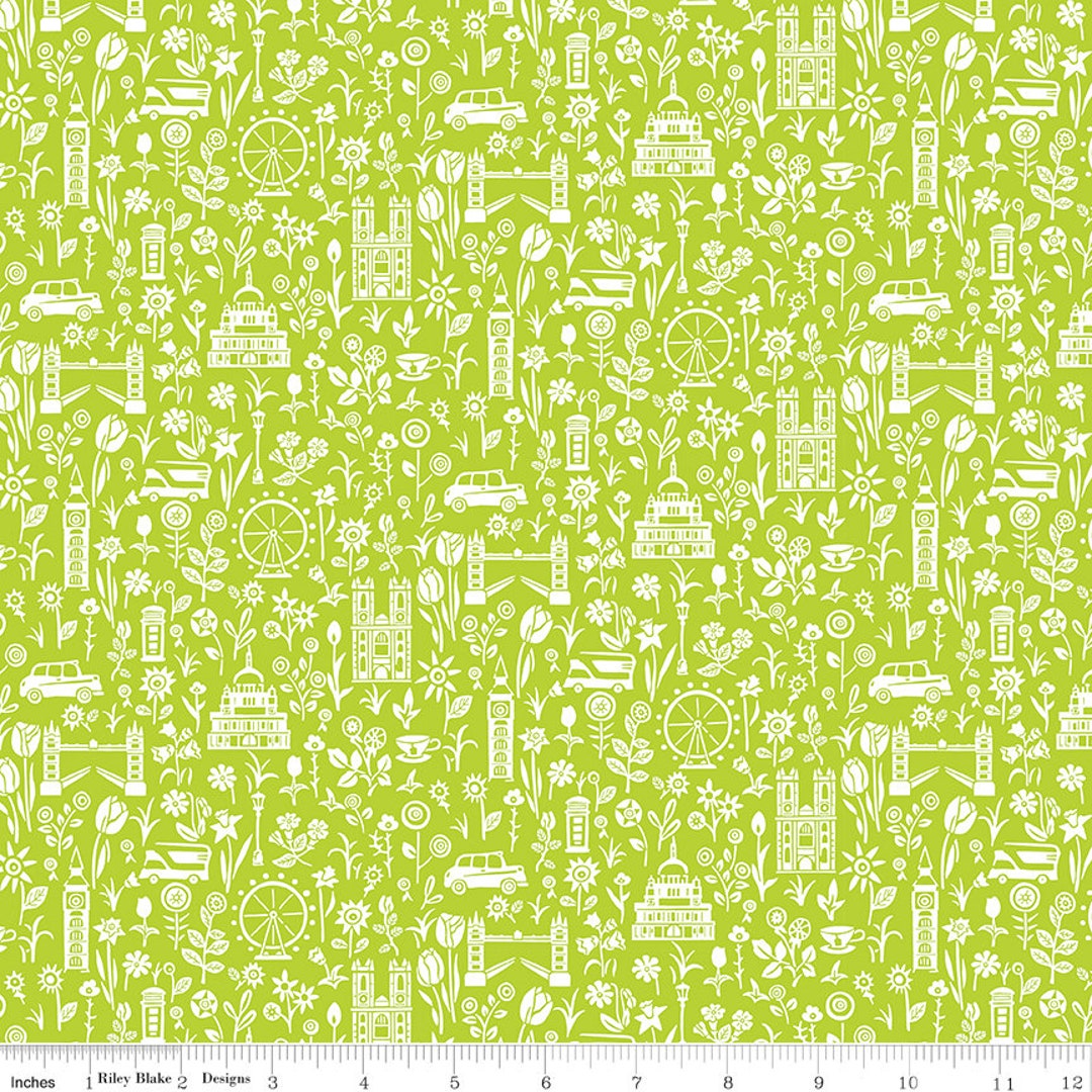 London Parks -city Sights C - Liberty Lasenby Cotton - by the Half Yard ...