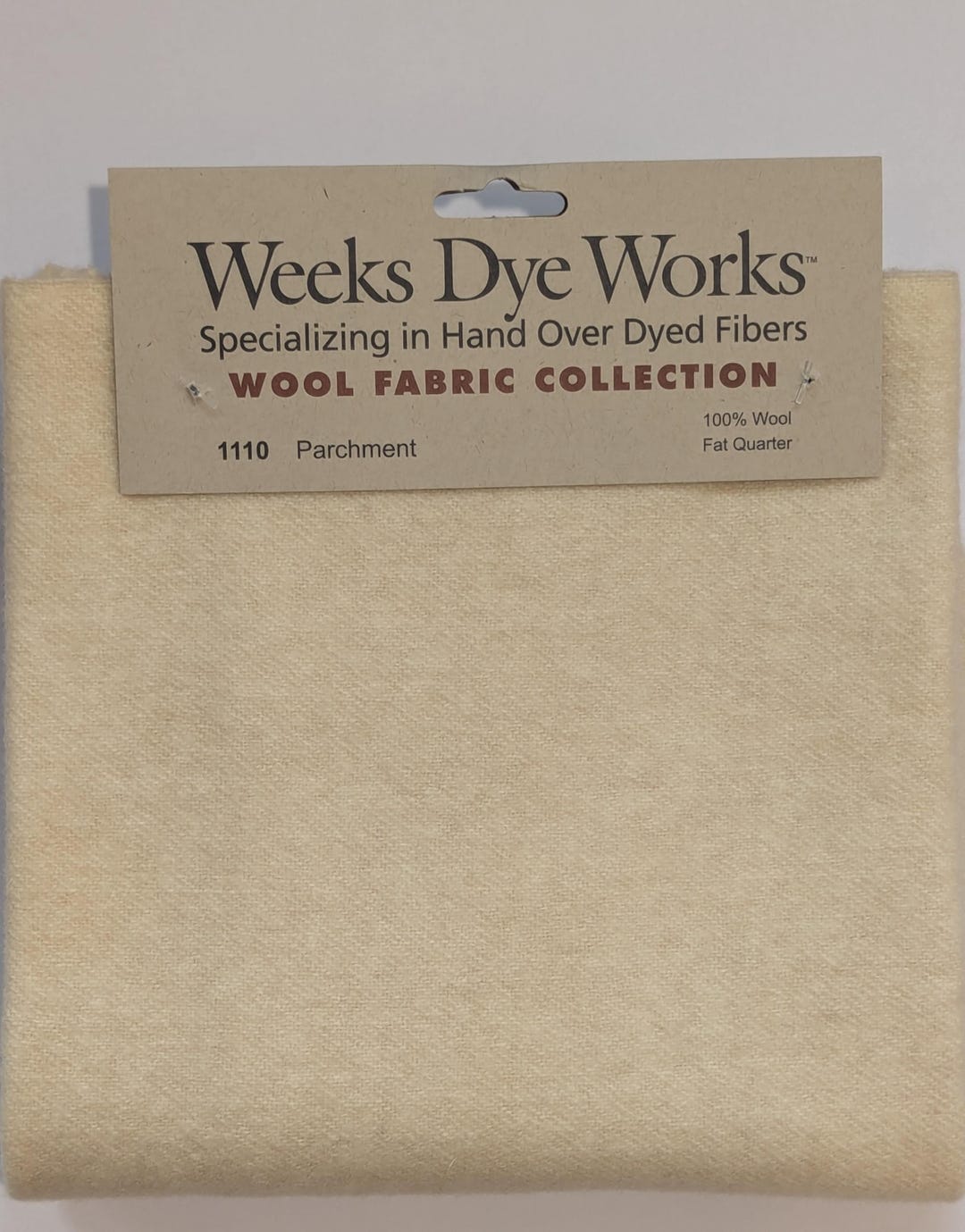 Parchment- Weeks Dye Works - Hand Over Dyed Wool - Fat Sixteenth - 8" X ...