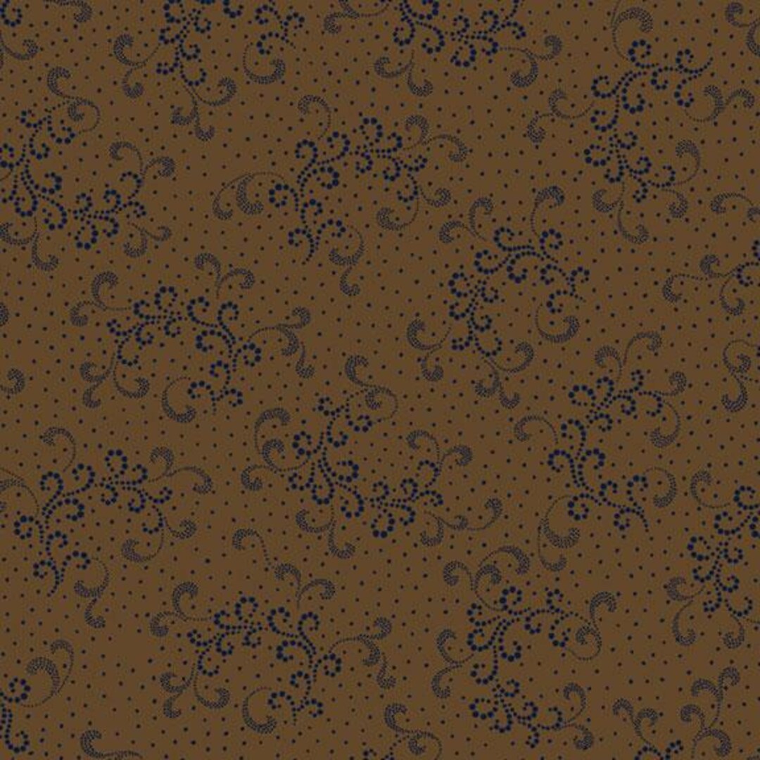 Indigo Neutrals - Dotted Curls Brown - RO21178D - Monika Zhu - Marcus ...