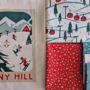 Ski Trip Quilt Pattern - Frannie B Quilt Co - 55.5" X 63" - Panel Quilt ...