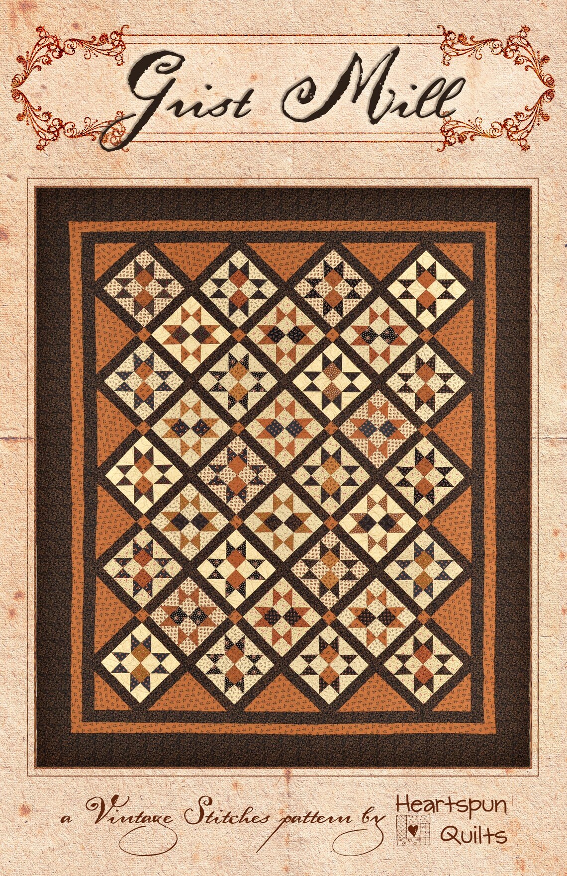 Grist Mill - Paper Pattern by Pam Buda Heartspun Quilts - Etsy