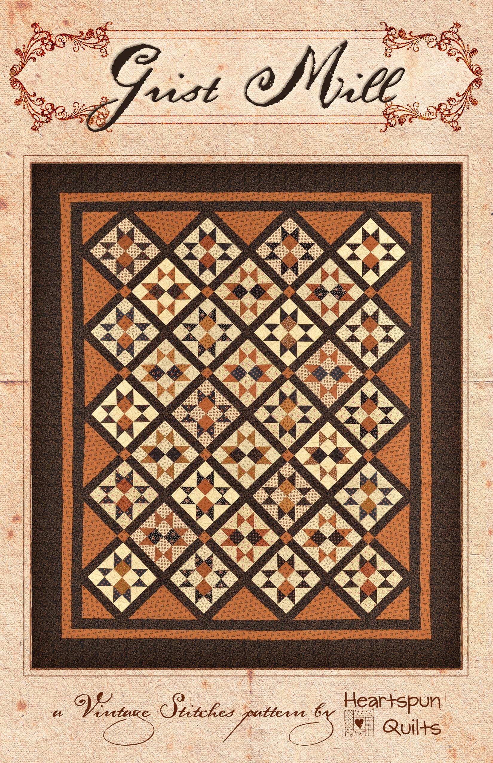 Grist Mill - Paper Pattern by Pam Buda Heartspun Quilts - Etsy