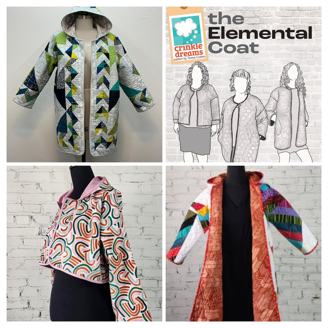 Lone Star Quilted Elements for the Elemental Coat - Crinkle Dreams by ...