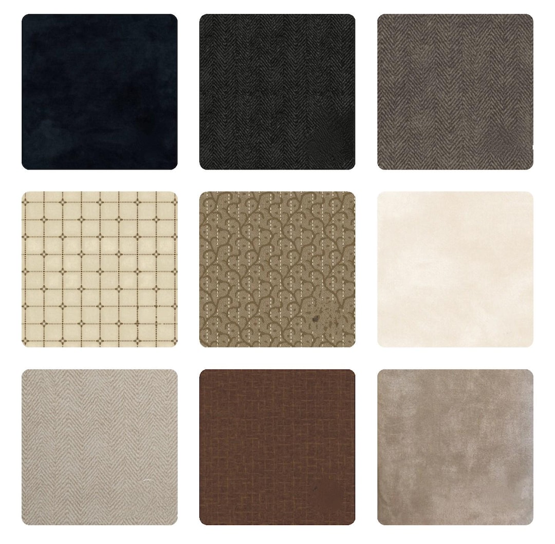 Woolies Flannel Neutrals - Build Your Own Fat Quarter Bundle - Cream ...