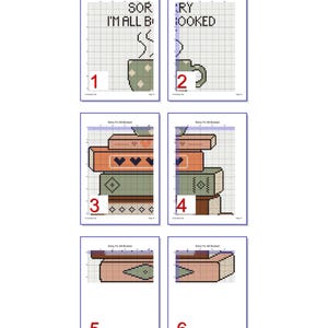 Book Stack Cross Stitch Pattern: Bookish Embroidery Design (PDF Pattern ...