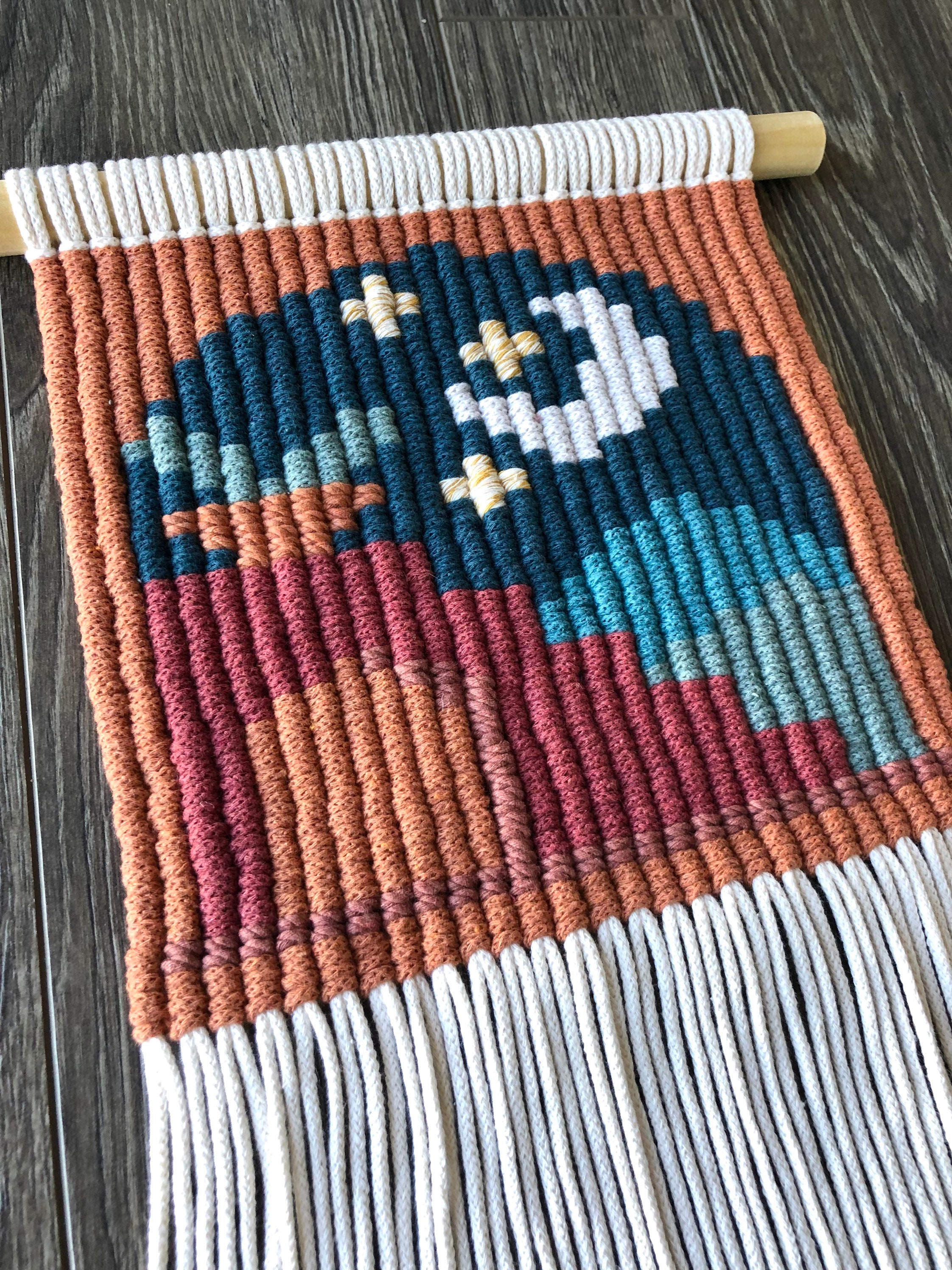 Macrame Pattern Wall Hanging Pixel Art Pattern Macrame - Etsy