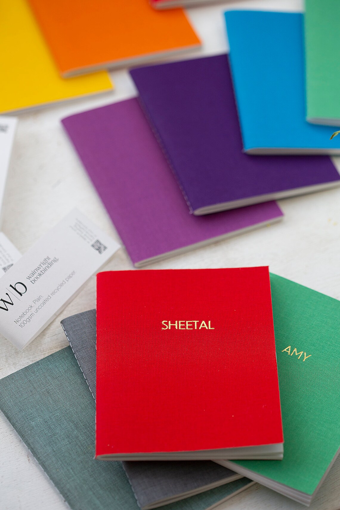 Personalised Notebook Foil-blocked in Gold Handbound in 10 - Etsy