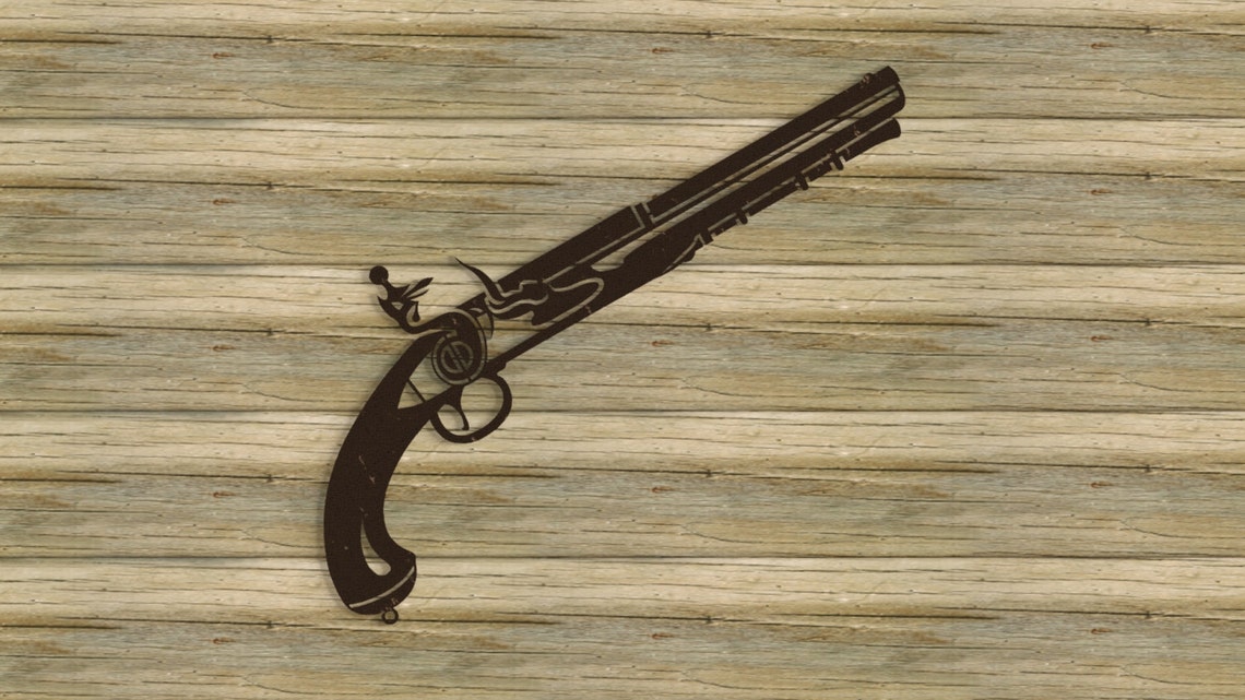 DXF EPS Cnc FILES to Cut Plasma Laser Clipart Pistol - Etsy