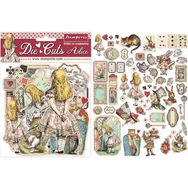 Collection Stamperia Alice in Wonderland | Etsy