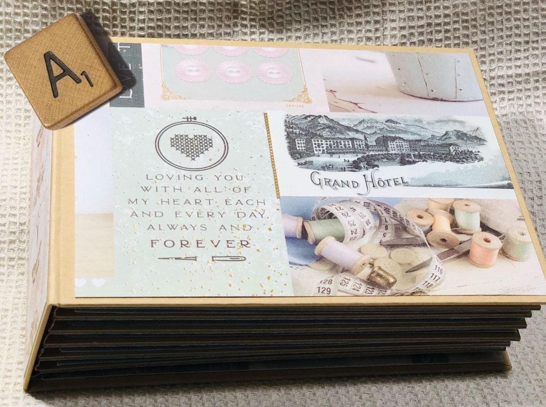 READY TO SHIP Ephemera Organizer Book Landscape Style Medium 6 X 7.5 - Etsy