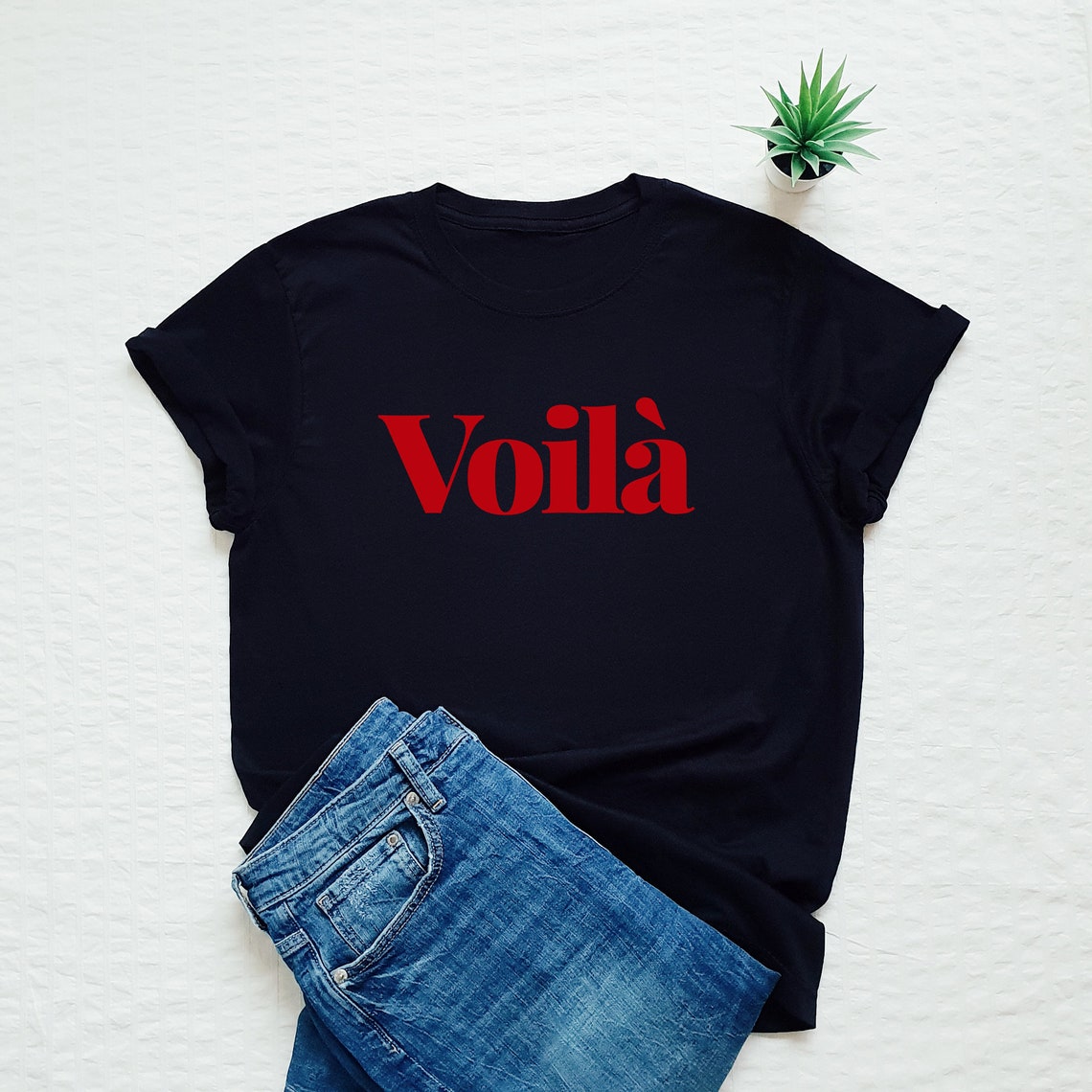 Voilà Shirt, French Word Shirt, Paris Shirt, France Vacation T-shirt ...