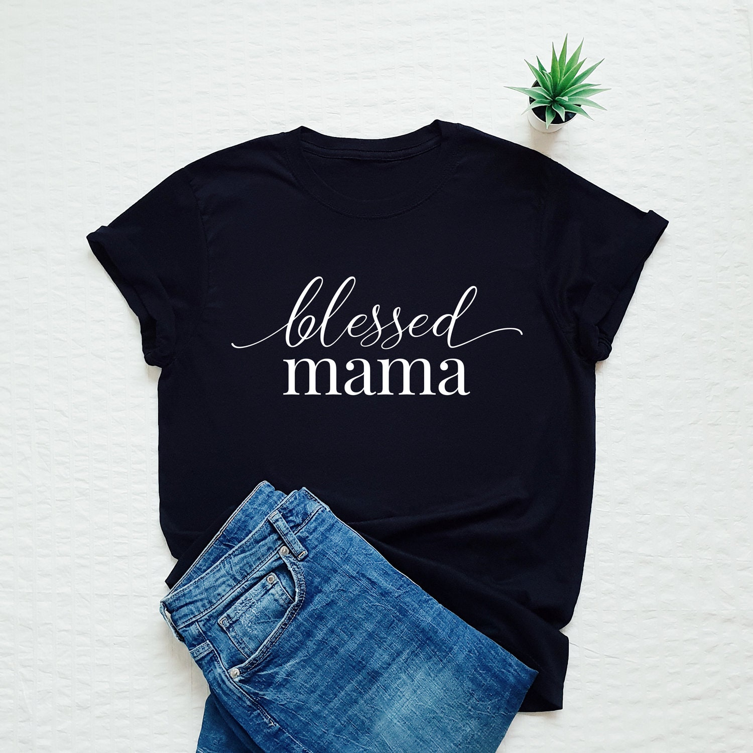 Cute mom shirt blessed mama T-shirt Mother's day gift | Etsy