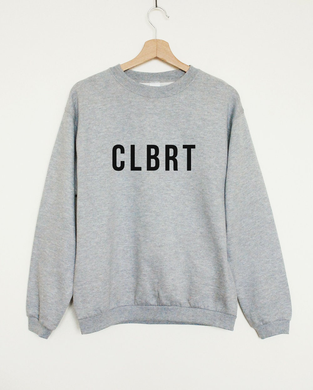Celebrity Sweatshirt, Clbrt Funny Streetwear Sweatshirt, Soft Fleece ...