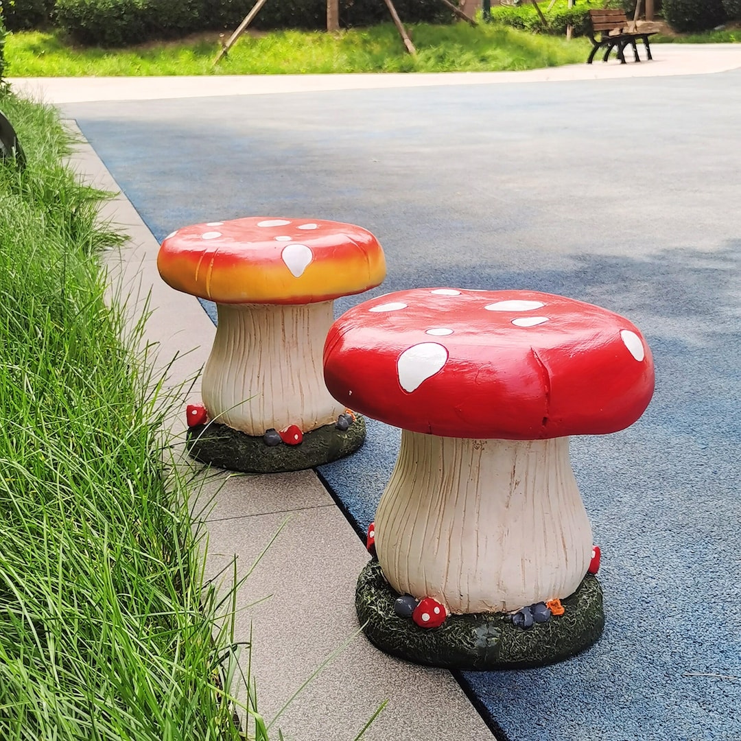 Mushroom Stool Handmade, Natural Stool, Chair Home, Garden Decor ...