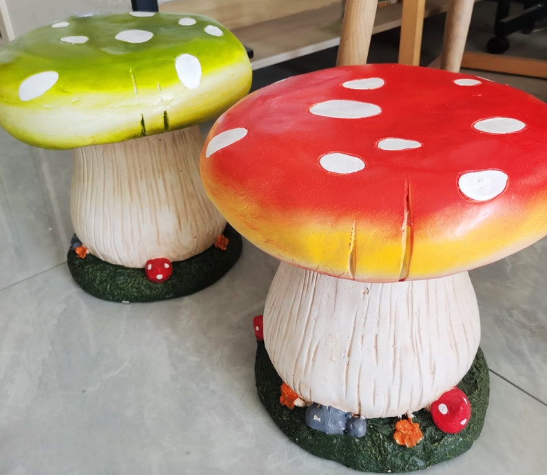 Mushroom Stool Handmade, Natural Stool, Chair Home, Garden Decor ...