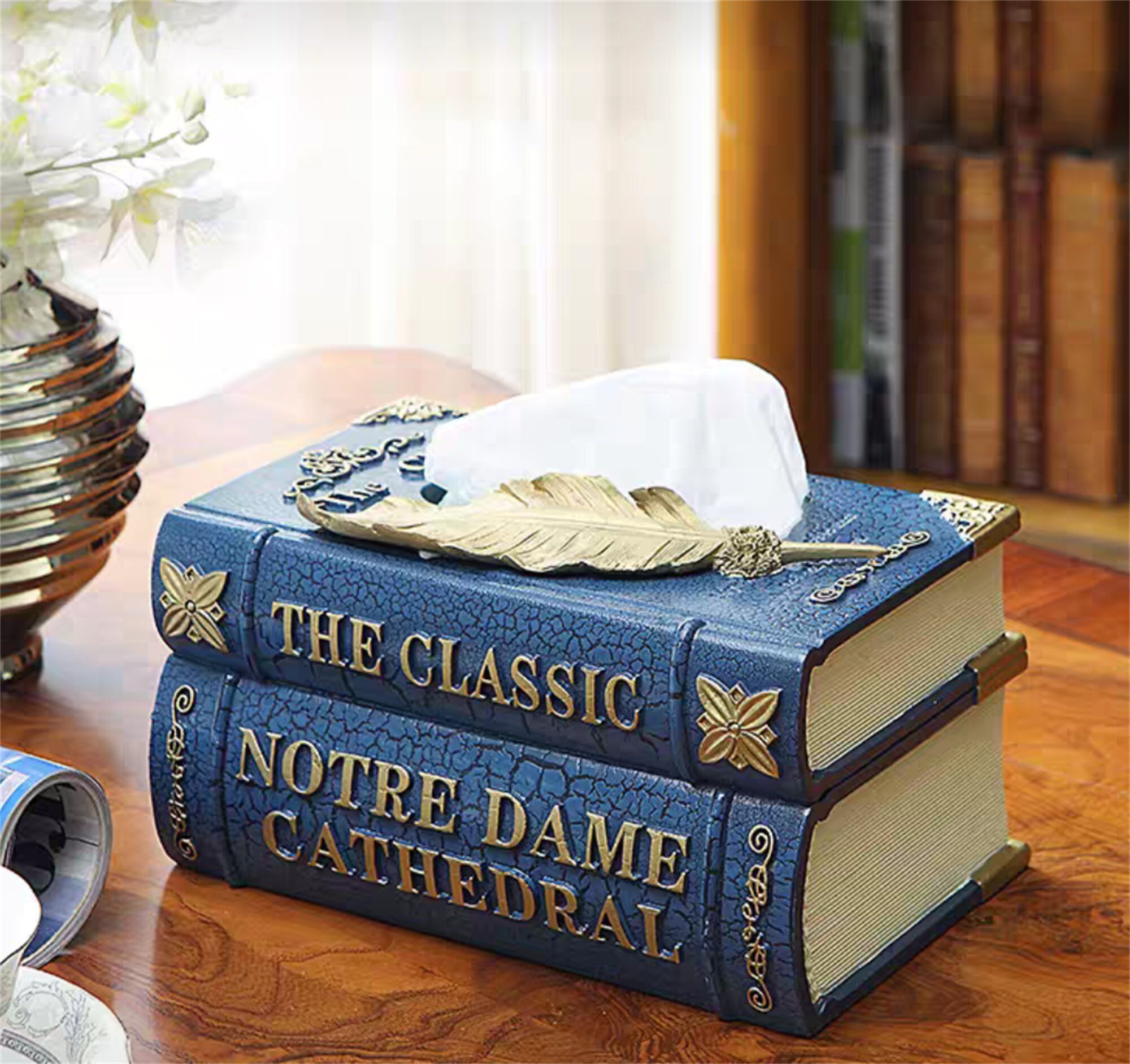 Vintage Book-styled Tissue Box - Etsy