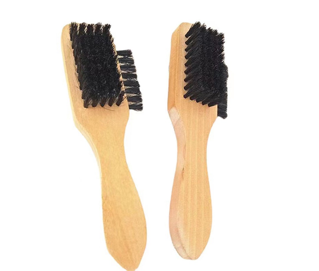 Personalized or Customized Wooden Shoe Small Brush, Brush 3 Sides for Shoe Brush Shoe Shine ...