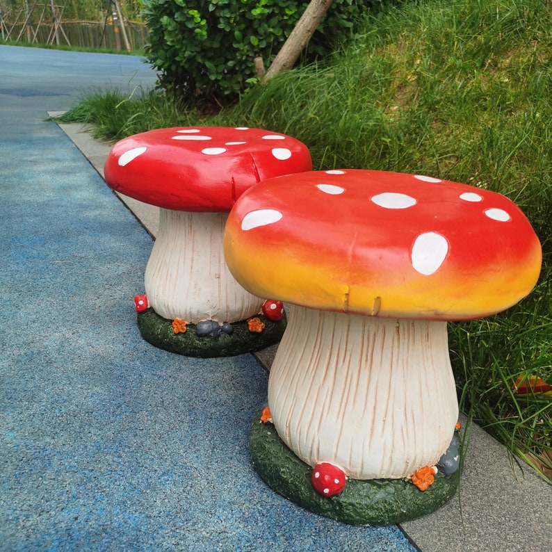 Mushroom Stool Handmade, Natural Stool, Chair Home, Garden Decor ...